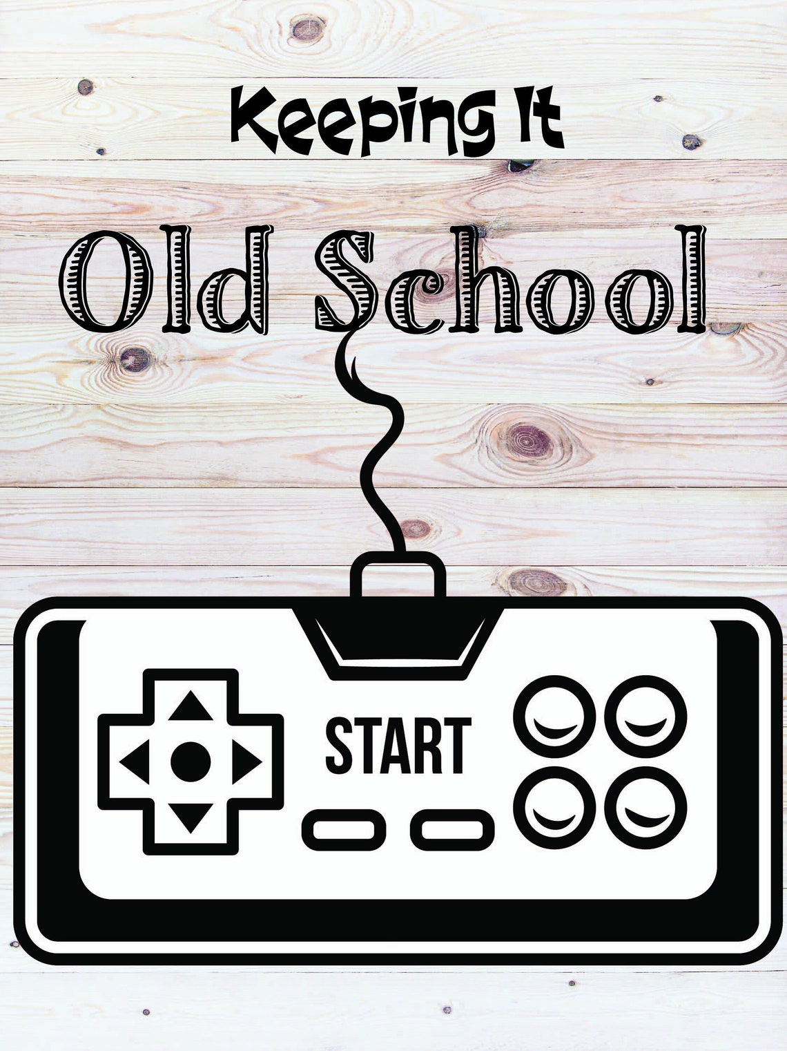 Keeping It Old School Controller SVG PNG DXF for Sublimation - Etsy