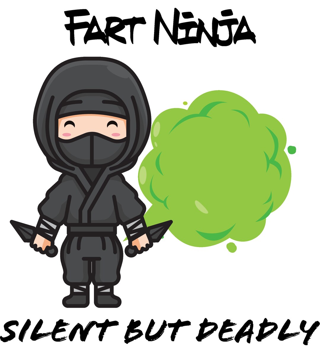 Fart Ninja Shirt Sublimation - Etsy