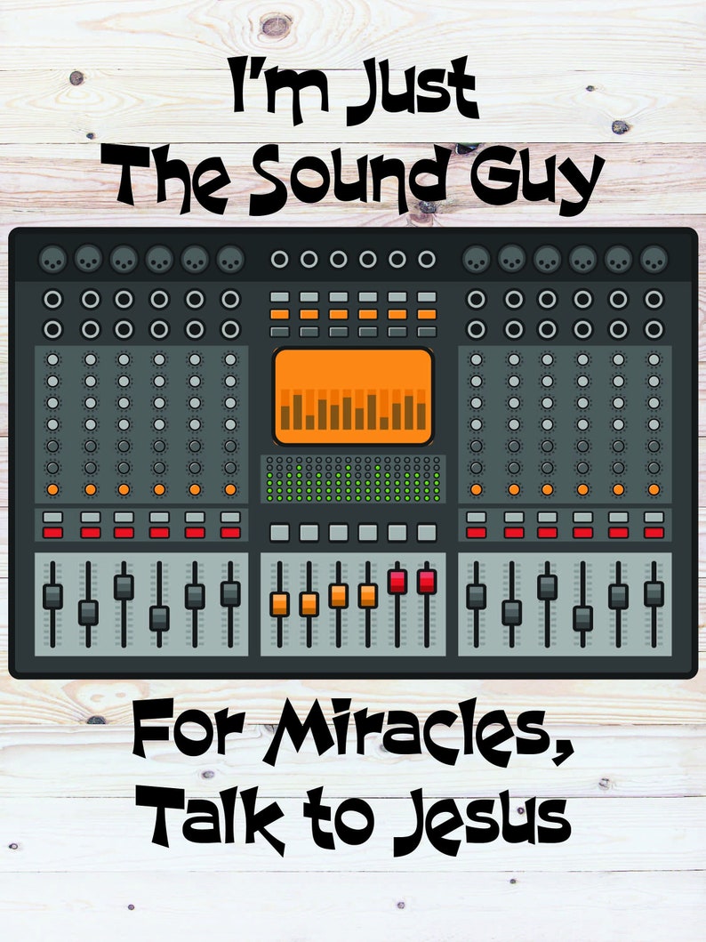 I'm Just the Sound Guy SVG PNG DXF for Sublimation - Etsy