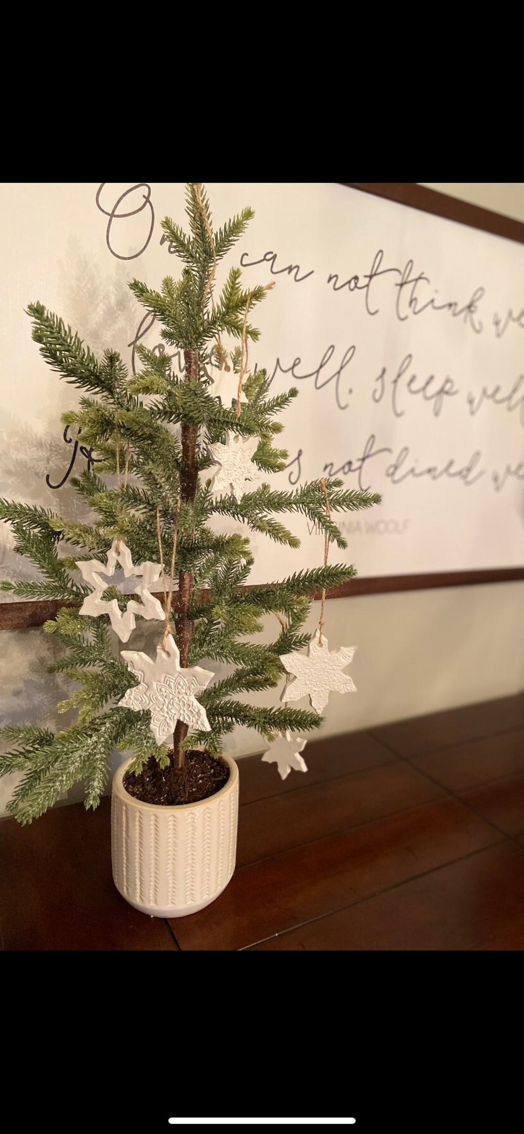 Clay Snowflake Collection set of 6 - Etsy