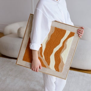 Wool Weaving Wall Art: Modern Neutral Tapestry Decor - Etsy