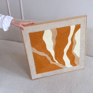 Wool Weaving Wall Art: Modern Neutral Tapestry Decor - Etsy