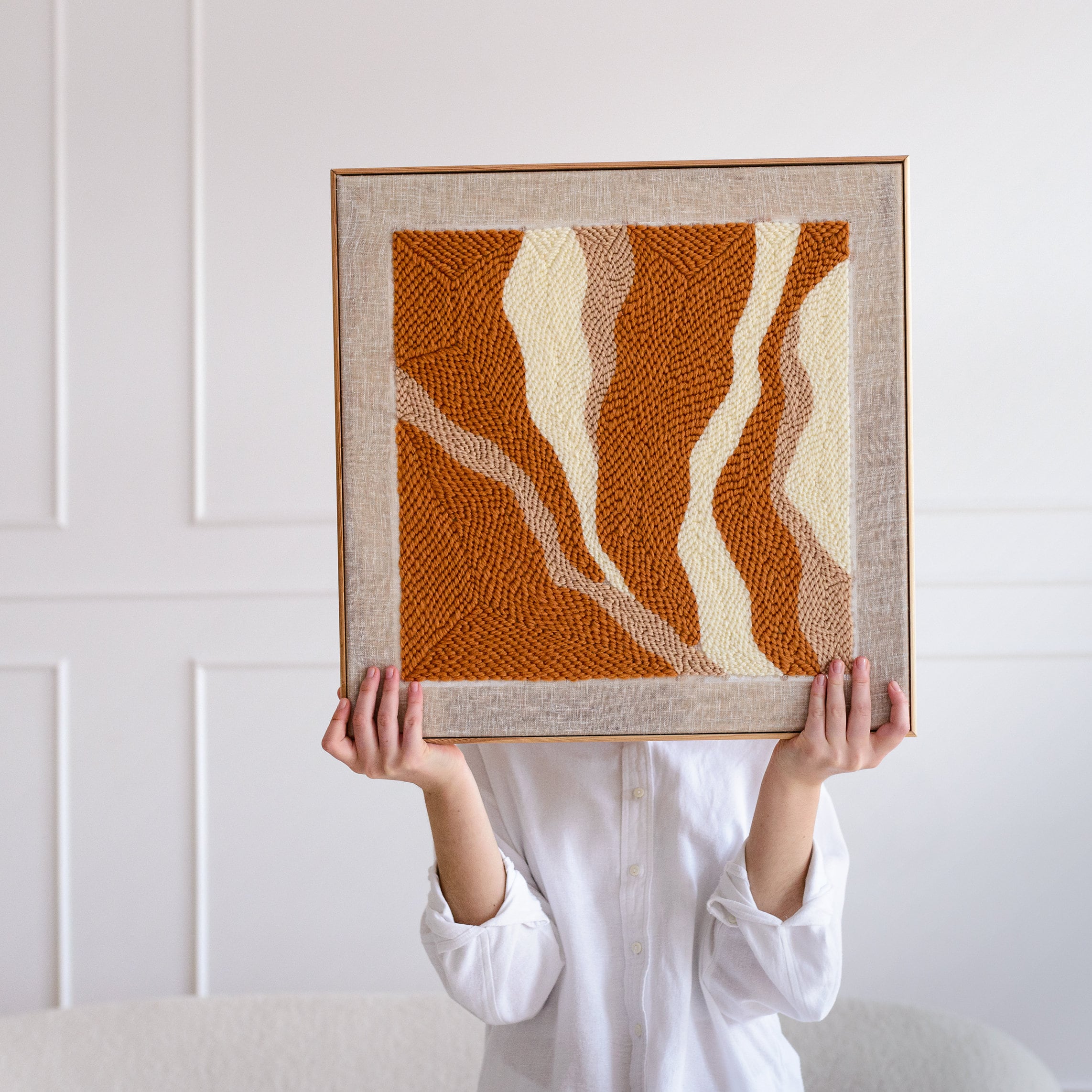 Wool Weaving Wall Art, Modern Textile Wall Art Decor, Tapestry in ...