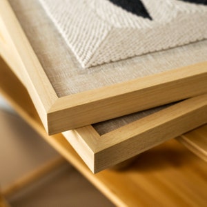 Framed Textile Diptych: Modern Minimalist Tapestry Set - Etsy
