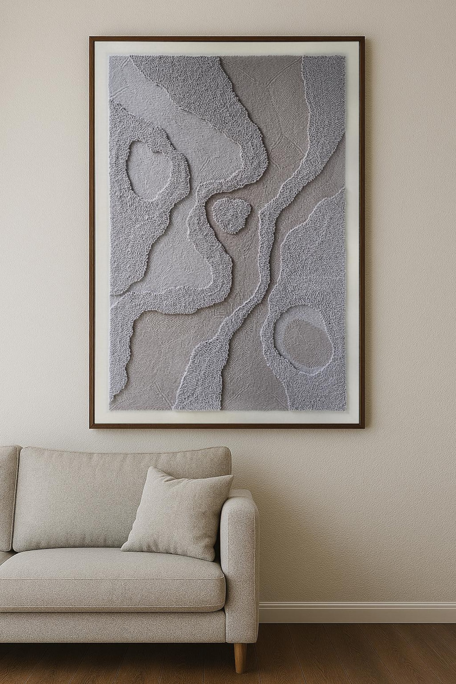 Earthbound Flow – Handmade Abstract Tapestry Wall Art - Etsy