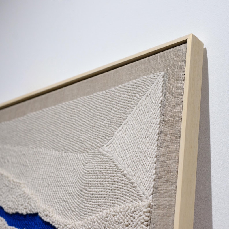 Handwoven Tapestry With Frame | Abstract Design | Modern Wall ...