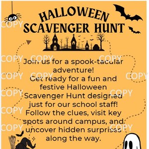 Schoolwide Scavenger Hunt Holiday Themed Common School Areas PDF Files ...