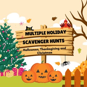 Schoolwide Scavenger Hunt Holiday Themed Common School Areas PDF Files ...
