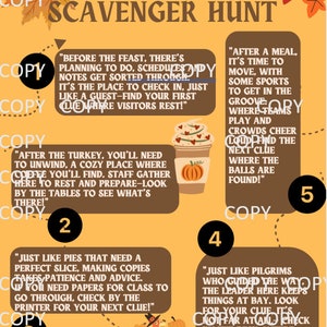 Schoolwide Scavenger Hunt Holiday Themed Common School Areas PDF Files ...
