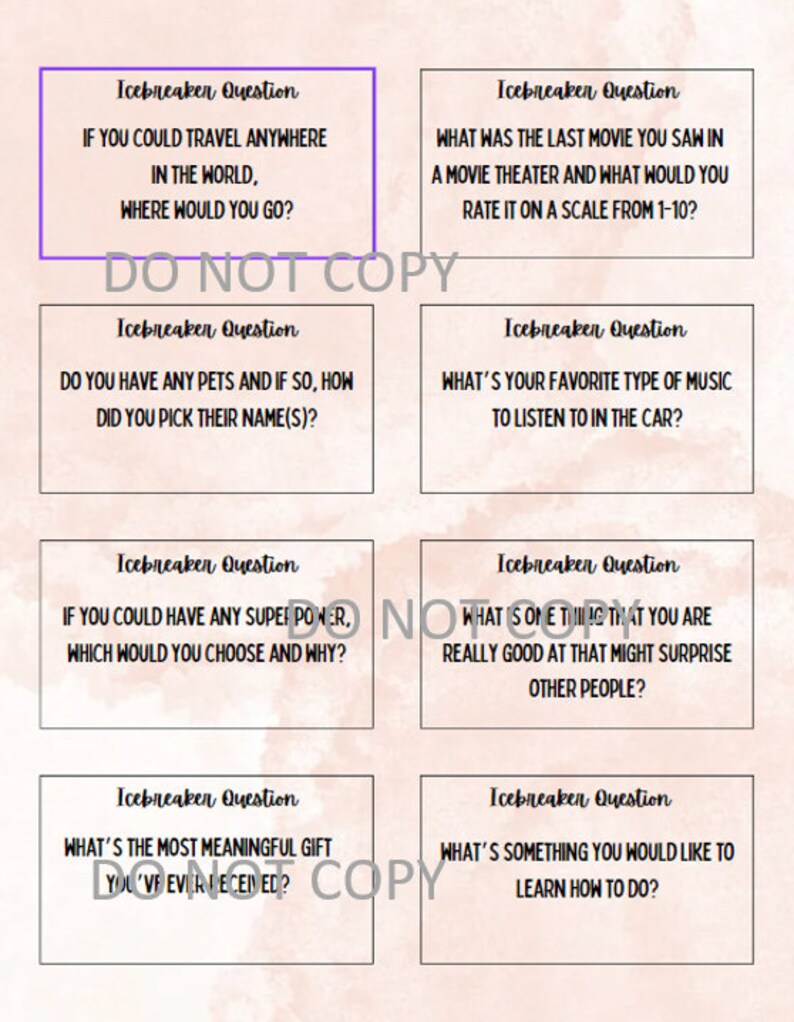 50+ Icebreakers Social Engagement Questions Get to Know You ...