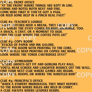 Schoolwide Scavenger Hunt Holiday Themed Common School Areas PDF Files ...