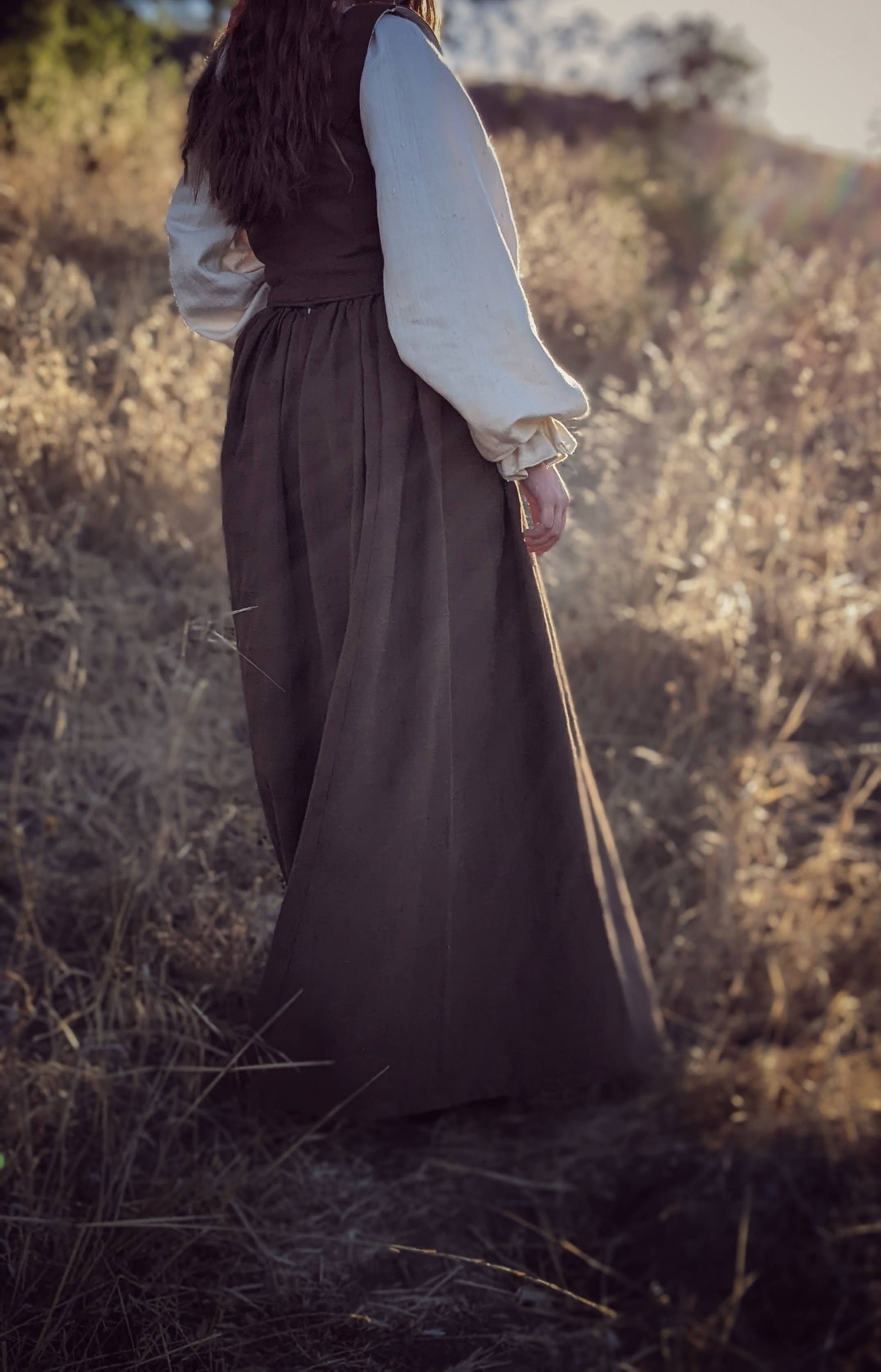 17th Century Linen Peasant Dress/custom-made/milk-maid Canada | atelier ...