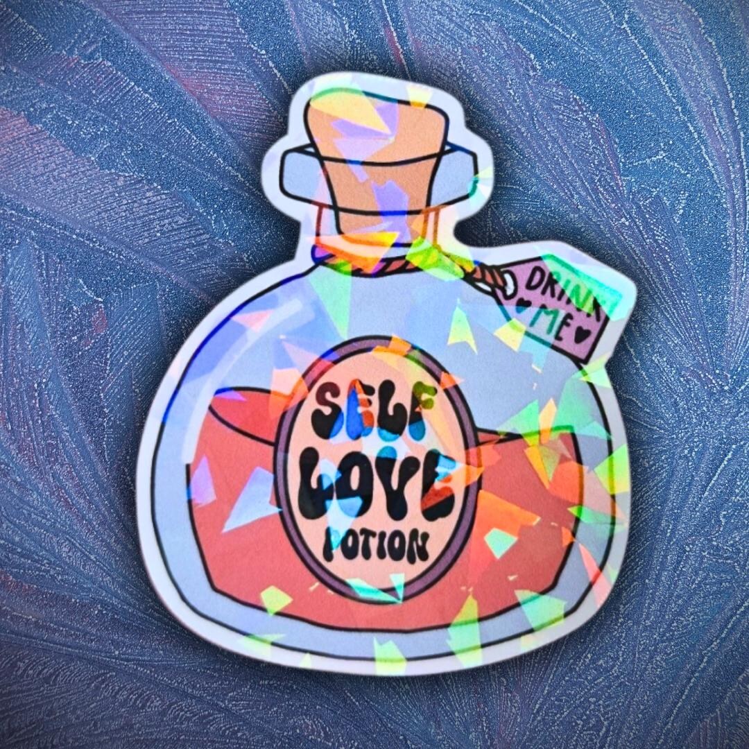 Self Love Potion - Sticker, Stocking Stuffer, Christmas Stickers, Self ...