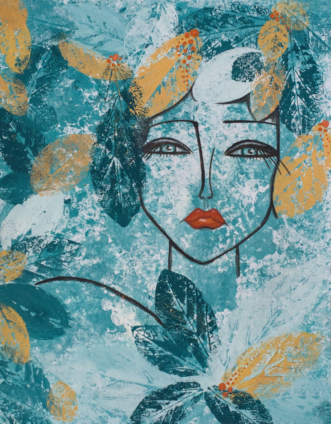 Nostalgia Painting on Paper Artwork - Etsy