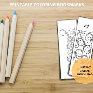 Happy Friends Coloring Bookmarks, Friends Forever Printable Book ...