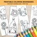 Printable Sunflower Gnome Coloring Bookmarks, Spring Gnome Coloring ...
