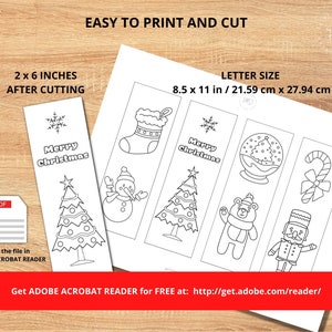 Printable Christmas Coloring Bookmarks, Xmas Coloring Page, Nutcracker ...