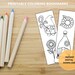 Printable Sunflower Gnome Coloring Bookmarks, Spring Gnome Coloring ...