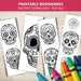 Printable Flower Coloring Bookmarks, Floral Bookmark Set of 4, Kids and ...