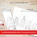 Valentine's Day Coloring Bookmarks, Printable Valentine Gnomes Coloring ...
