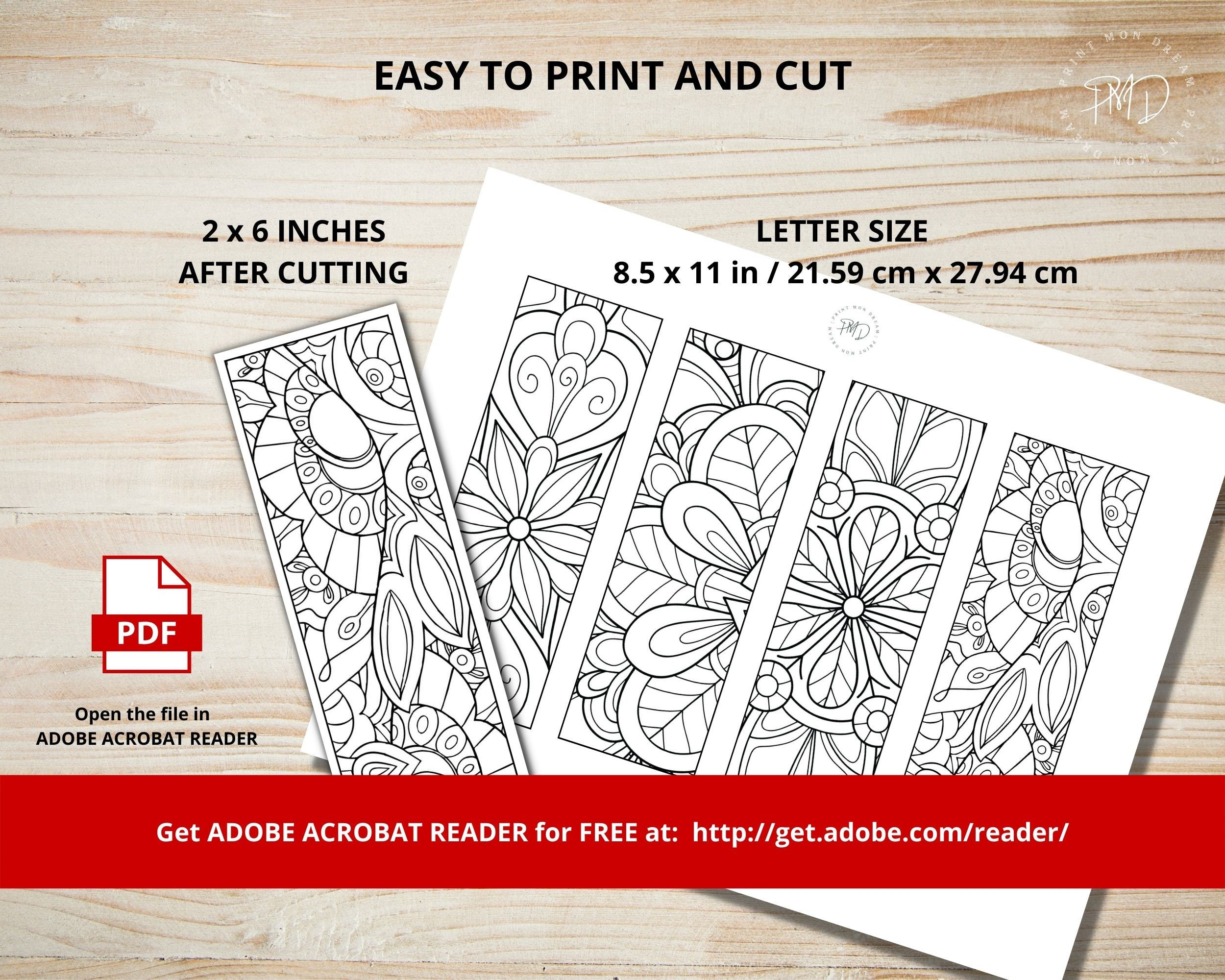 Mandala Coloring Bookmarks, Flower Mandala Printable Colouring Page ...