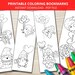 Printable Valentine Gnome Coloring Bookmarks, Valentine's Day Coloring ...
