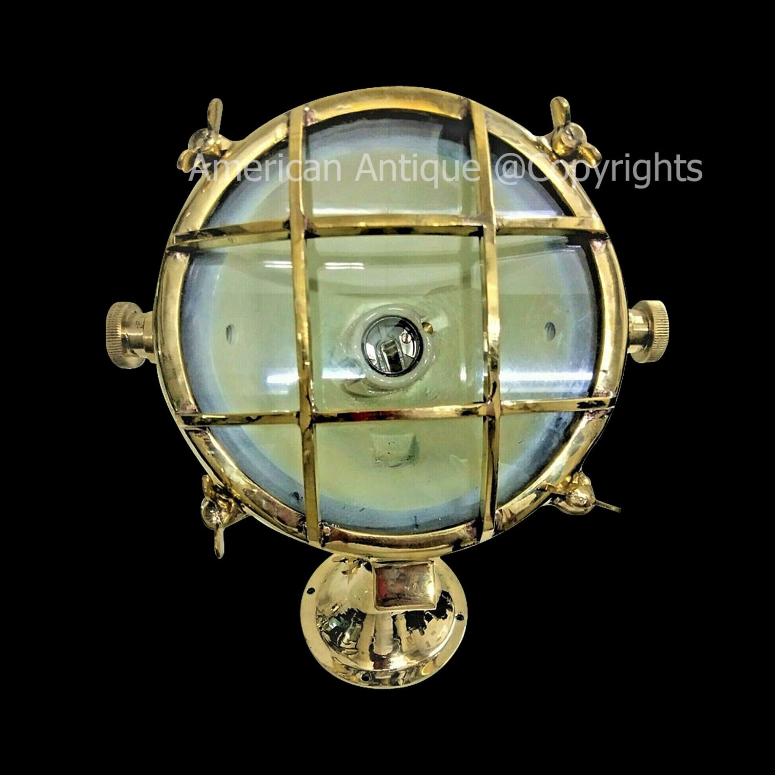 Nautical Vintage Style Marine Ship Cargo New Brass & Aluminum Antique ...