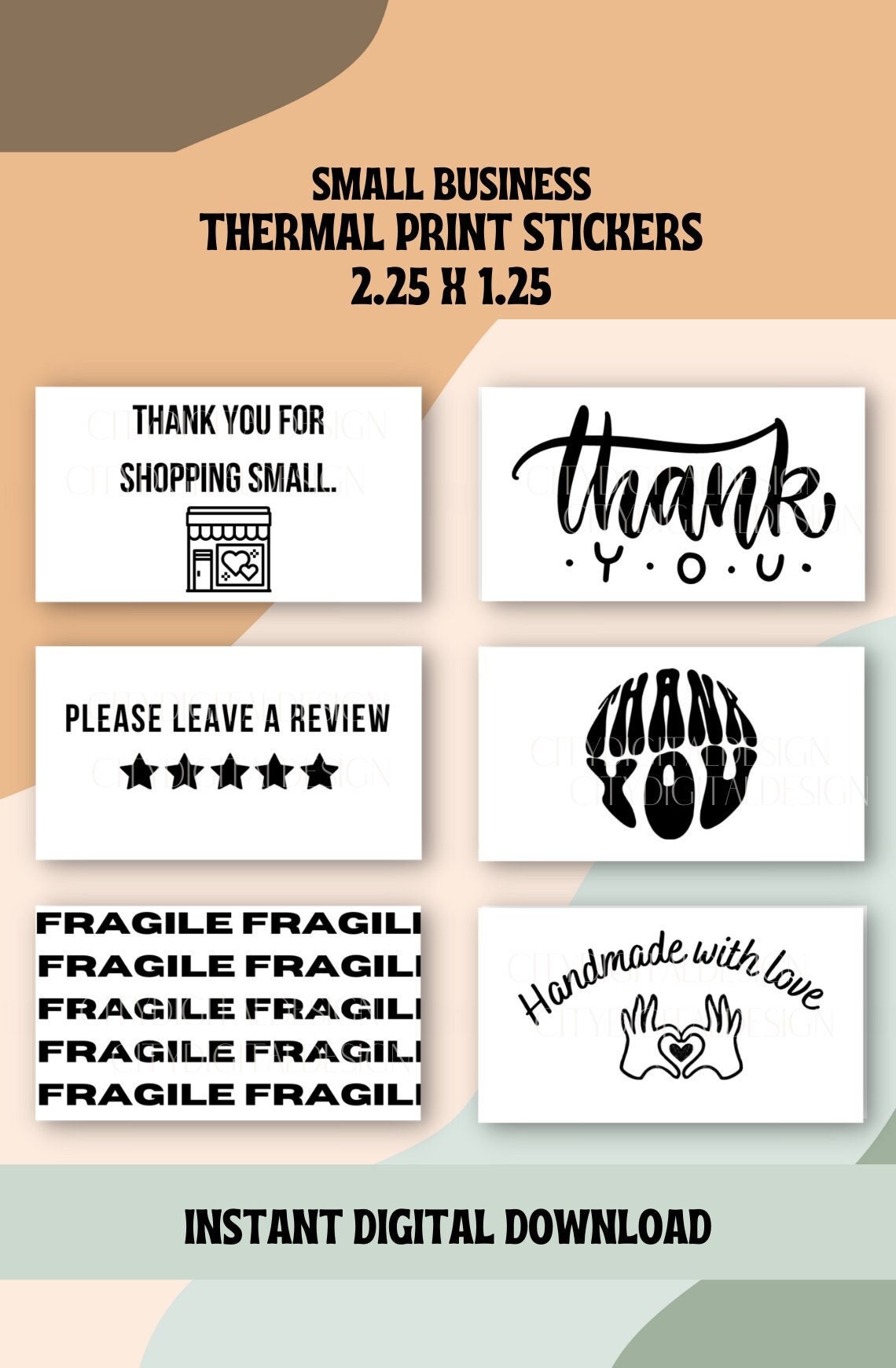 Cute Packaging Rollo Sticker Download, 2.25x1.25 Thermal Printer Labels ...