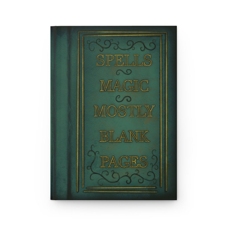 Spells Magic and Mostly Blank Pages - Notebook - Etsy