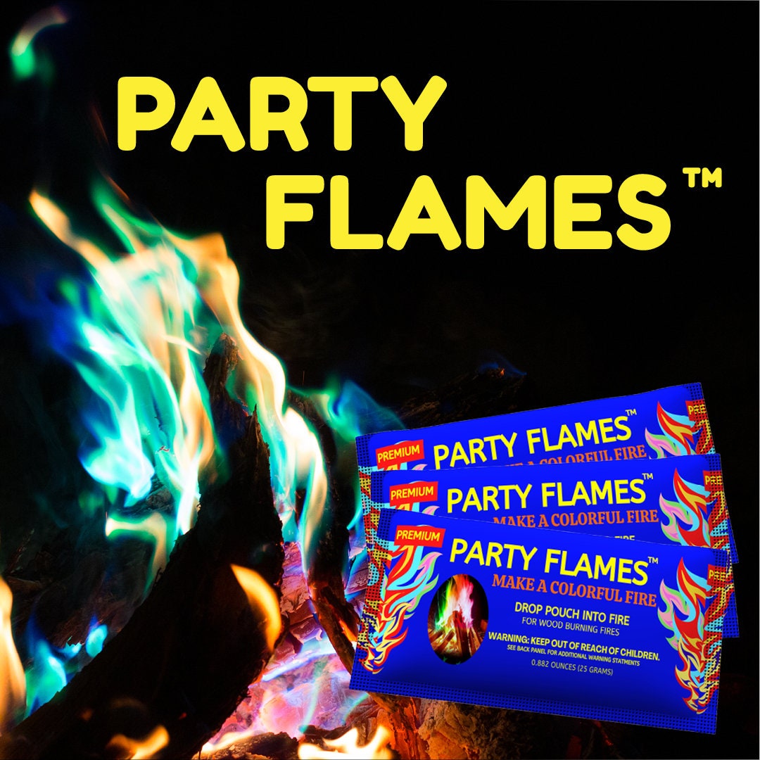 MYSTIC FLAMES, FIRE Color Flames, Pack of Four Create Vibrant and Party ...