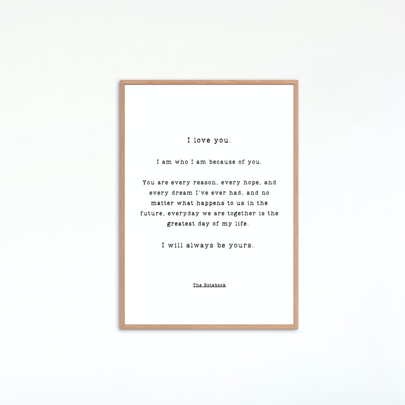 The Notebook Movie - Etsy