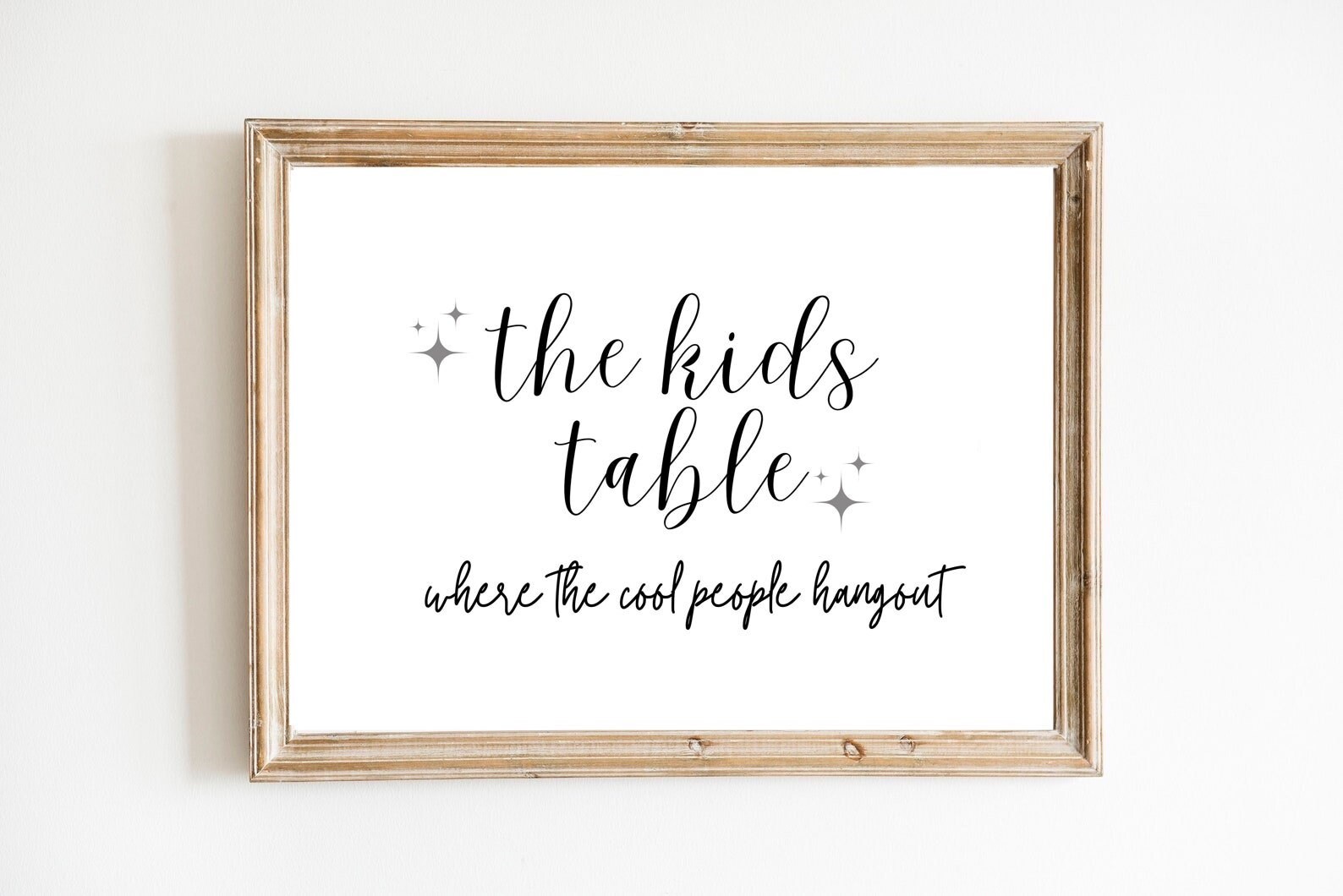 Kids Table Sign Wedding Signs Kids Table Where the Cool Kids - Etsy