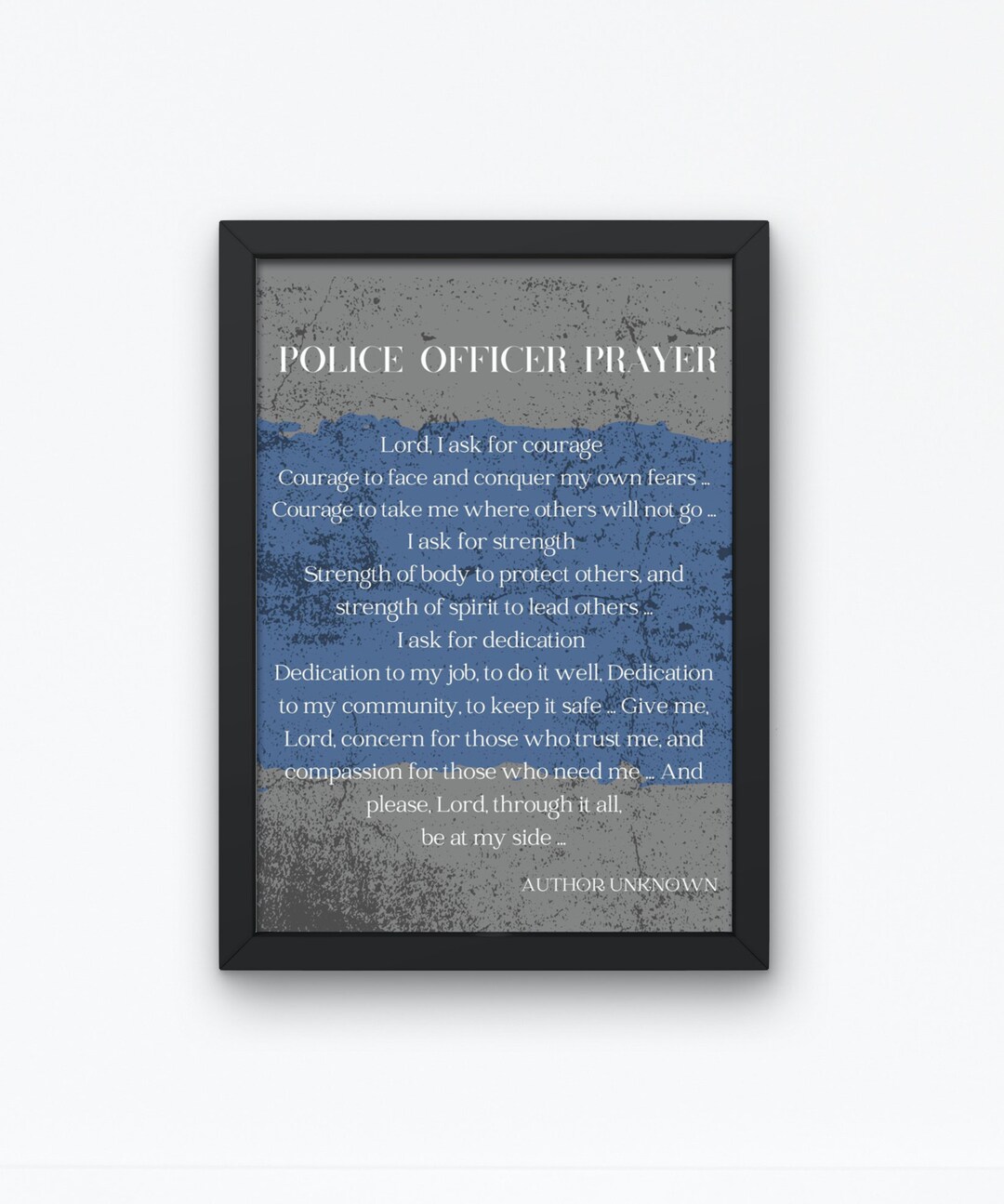 Police Officer Prayer, Police Officer Gift, Police Gift, Police Gifts ...