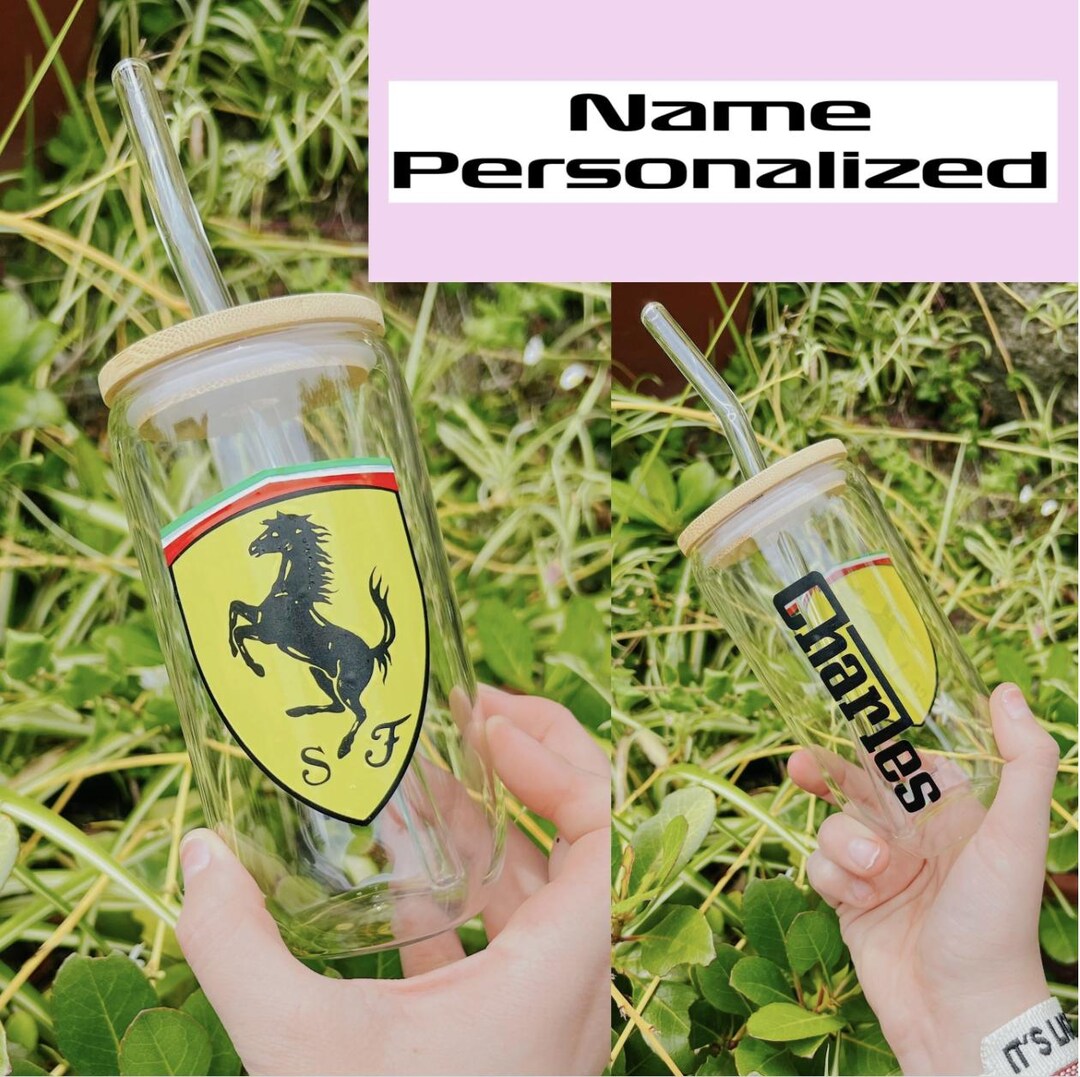 Formula 1 Scuderia Ferrari FULLY CUSTOMIZABLE (with Your Name) Glass ...