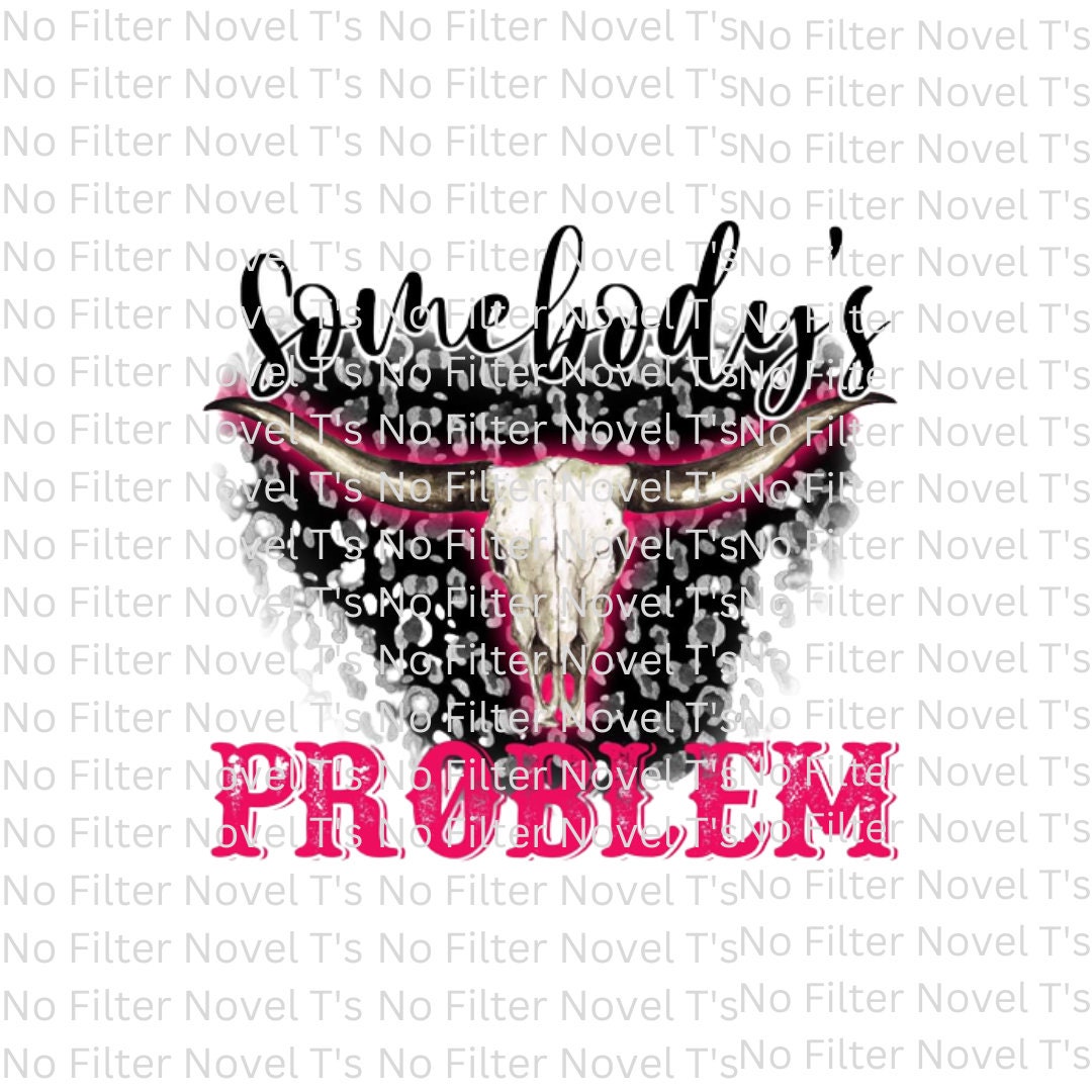 Somebody's Problem, Bull Skull Digital PNG - Etsy