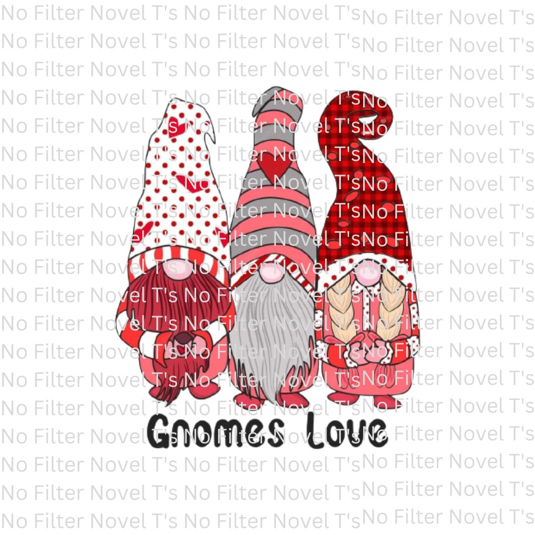 Gnomes Love Valentine Digital PNG - Etsy