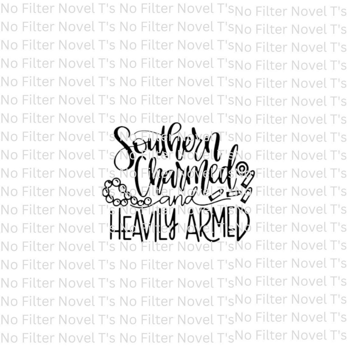 Southern Charmed and Heavily Armed Digital PNG - Etsy