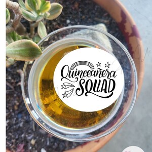 Quinceanera Edible Drink Topper Bundle- Wafer Paper - PRECUT 15th ...