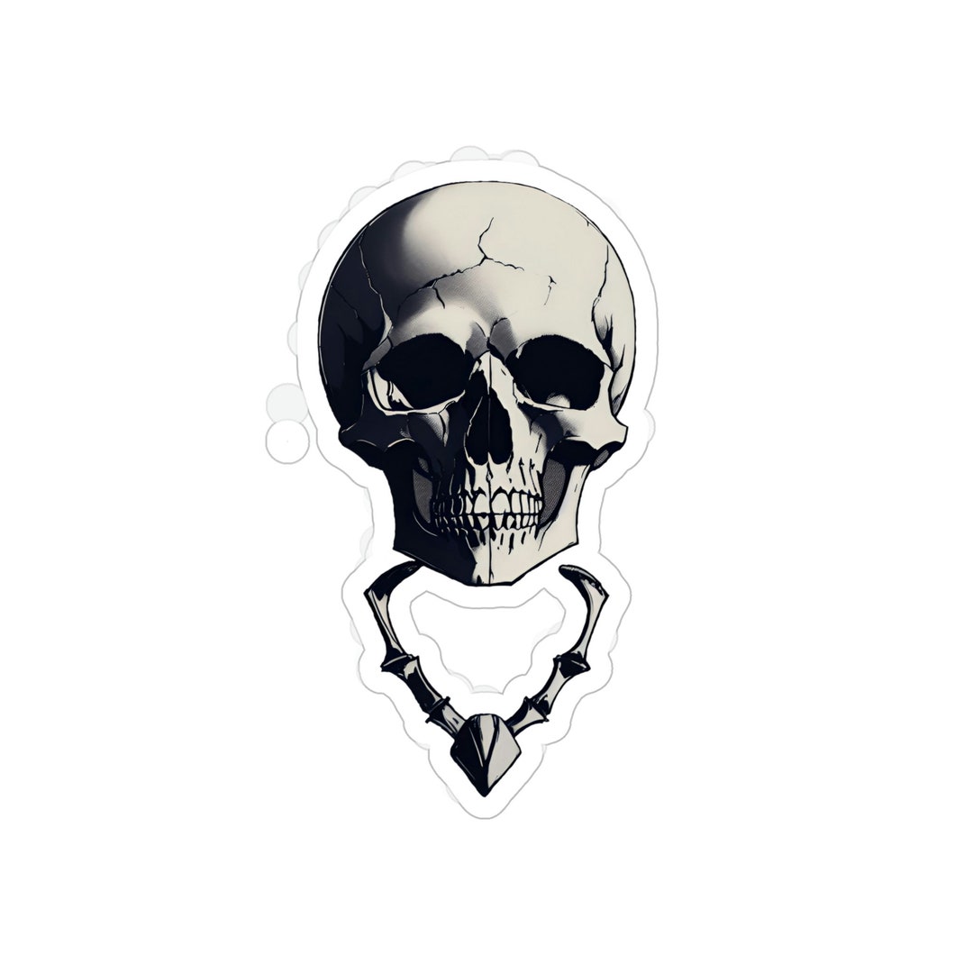 Transparent Skull Bone Neckless 1pcs Metal Punk Goth Sticker Heart - Etsy