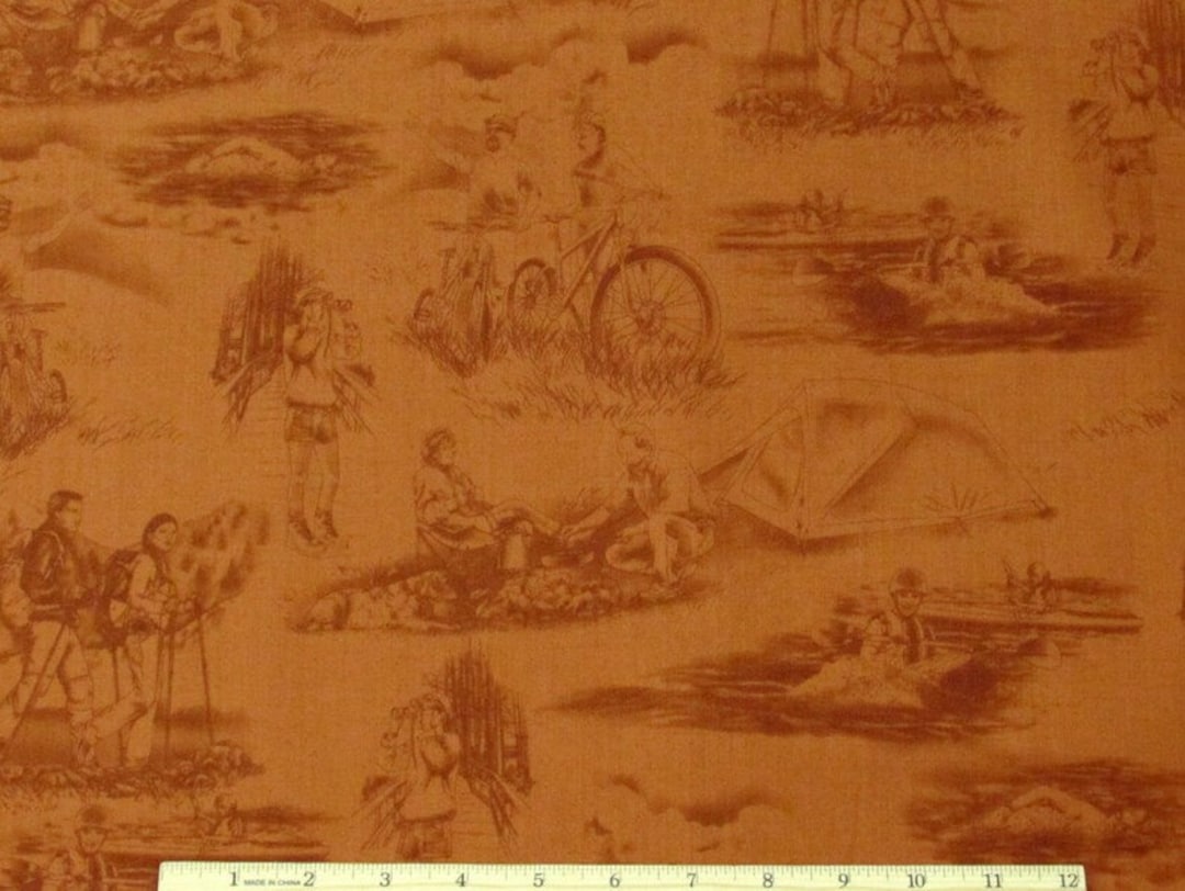 Our National Parks Fabric in Rust 2/3 Yard PRE-CUT From Quilting ...