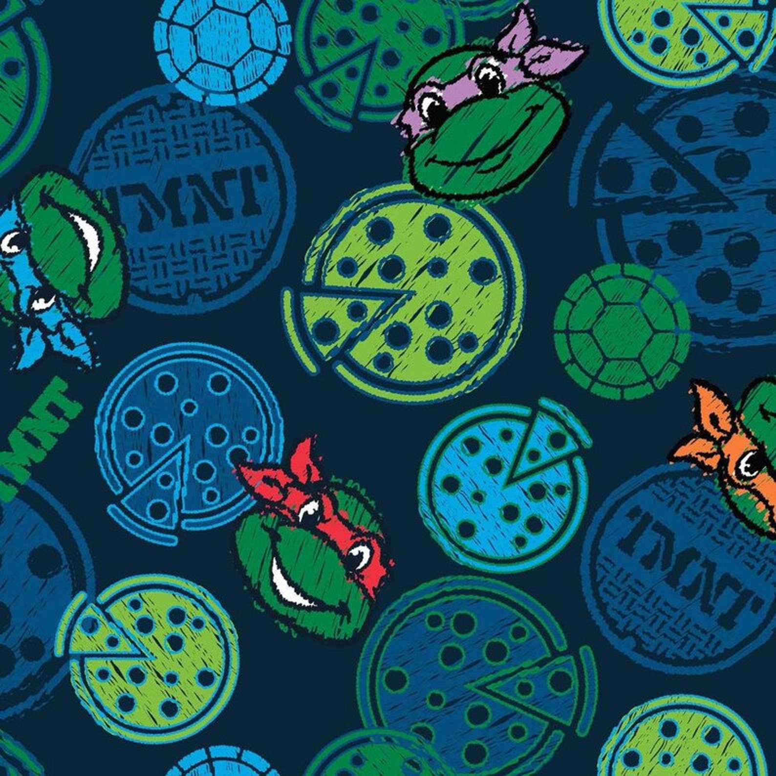 Nickelodeon Teenage Mutant Ninja Turtles Badges in Blue From - Etsy