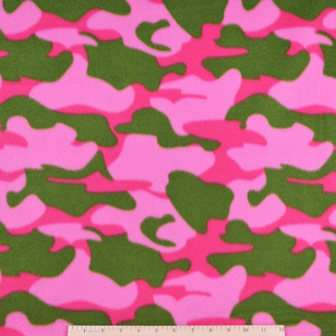 Army Camo Fabric Camouflage in Pink Anti-pill PRE-CUT FLEECE - Etsy