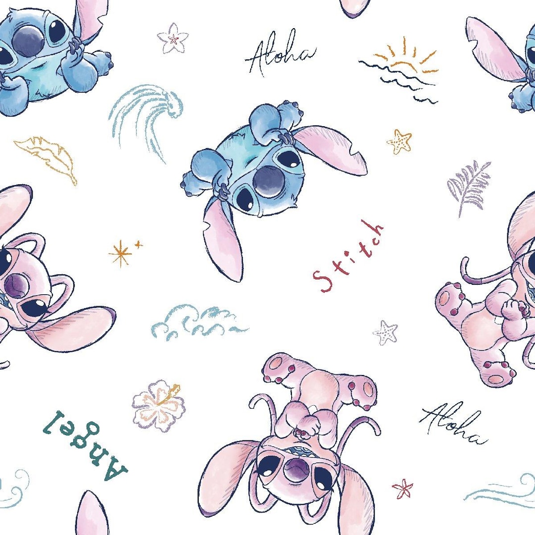 Disney Fabric Stitch and Angel Sketch in White From Springs Creative ...