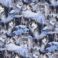 Lone Wolves Quilt Epattern, 5588-4e, Digital Pattern, Wolf Panel Quilt ...