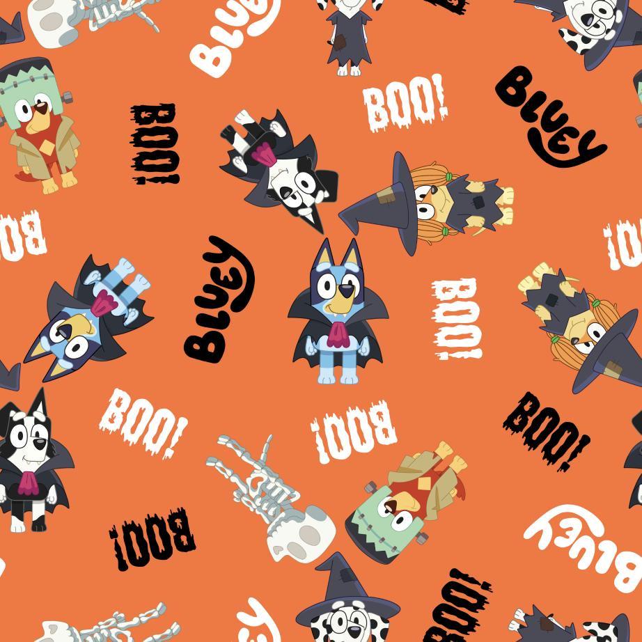 Disney Fabric Boo Bluey in Orange From Springs Creative 100% Cotton - Etsy