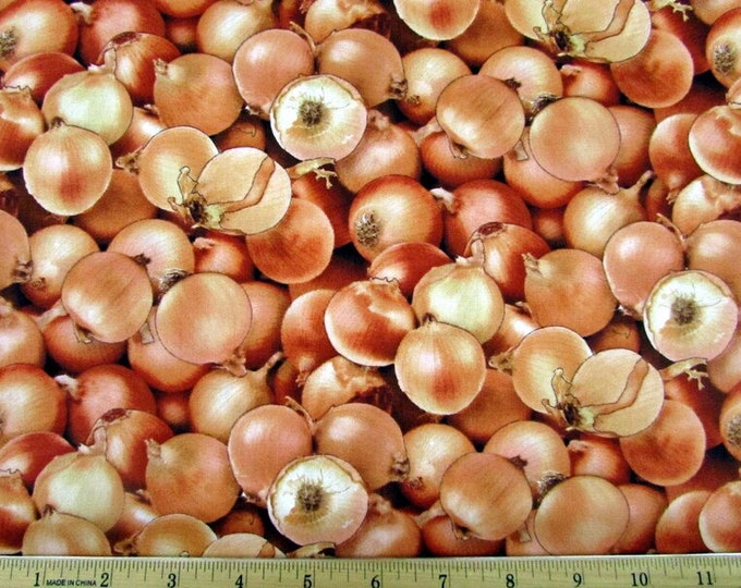 Food Festival Onion Fabric From Elizabeth's Studio - Etsy