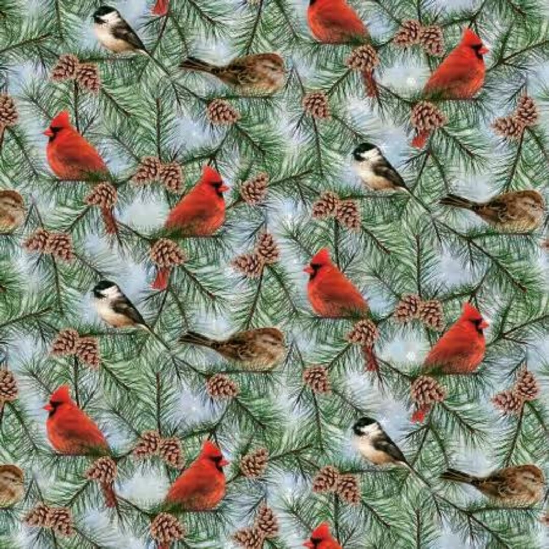 Bird Fabric Birds in Blue From Henry Glass 100% Cotton - Etsy