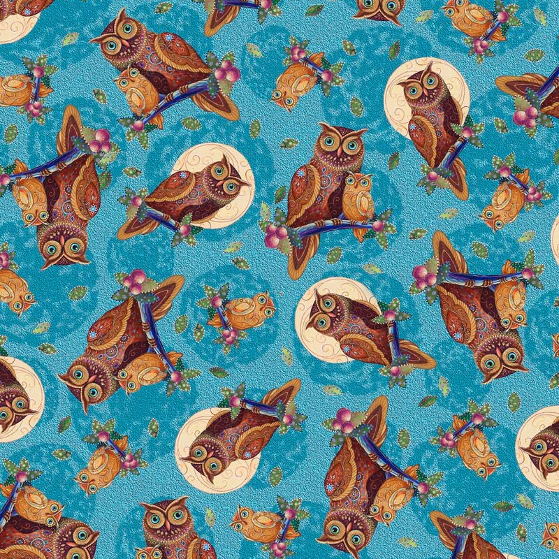 Owl Cotton Fabric - Etsy