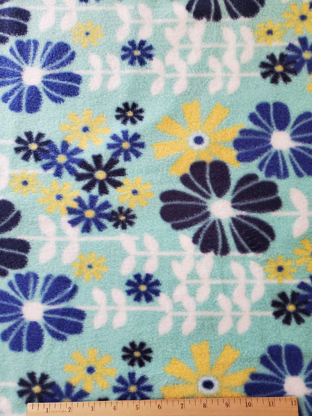 Floral Fabric Anti-pill PRE-CUT FLEECE - Etsy