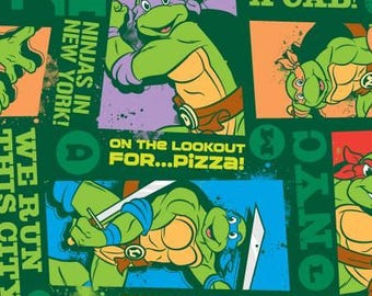 1 Yard Nickelodeon Teenage Mutant Ninja Turtles Badges in Blue From ...